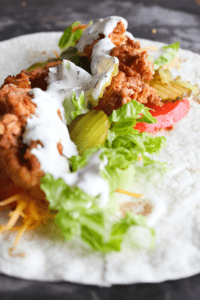 Pickle-Brined Fried Chicken Wraps - Tao of Spice