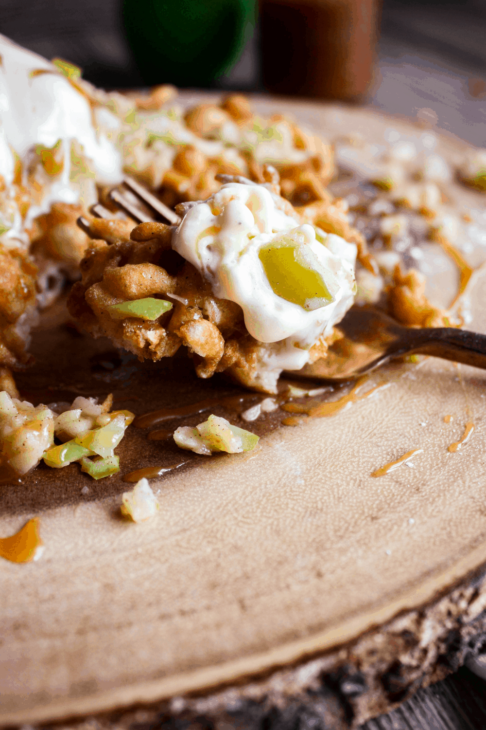 Caramel Apple Funnel Cake - Tao of Spice