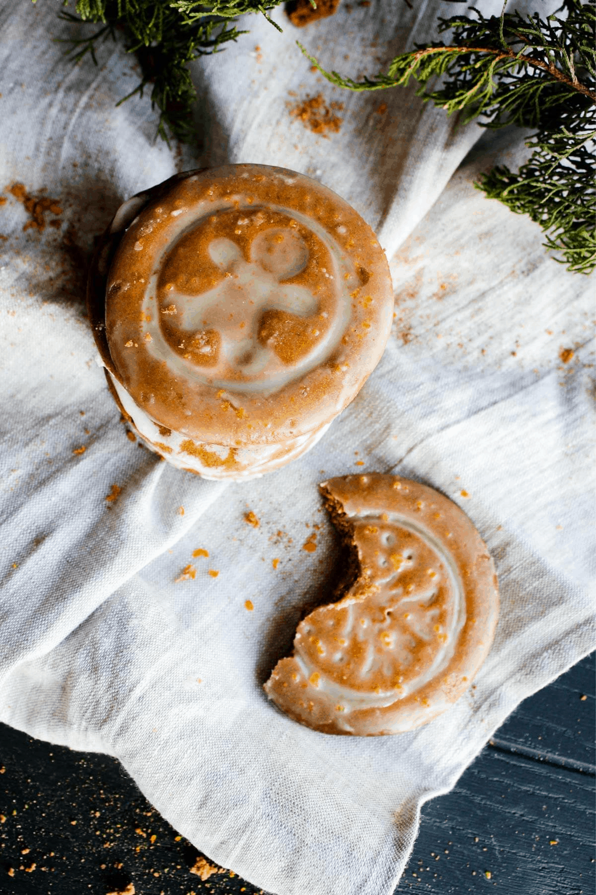 Orange-Glazed Gingerbread Cookies - Tao of Spice