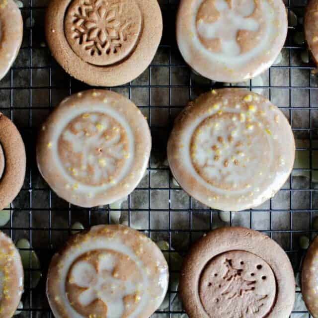 Orange-Glazed Gingerbread Cookies - Tao of Spice