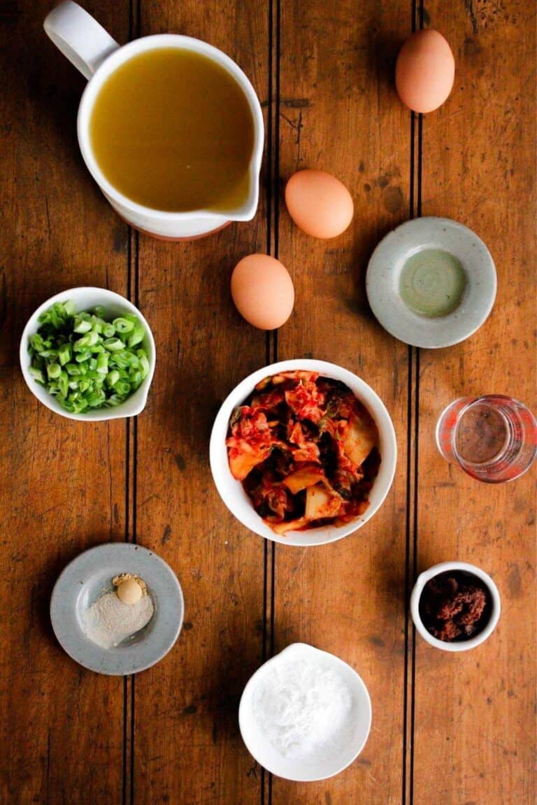 Miso Egg Drop Soup with Kimchi - Tao of Spice