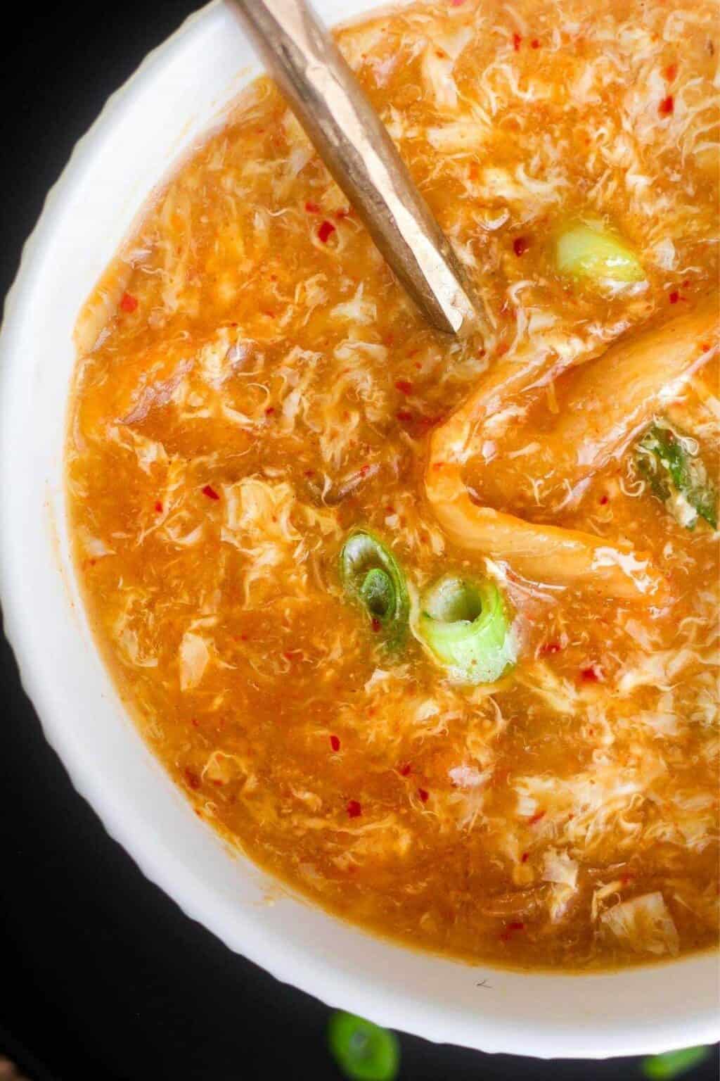 Miso Egg Drop Soup with Kimchi - Tao of Spice