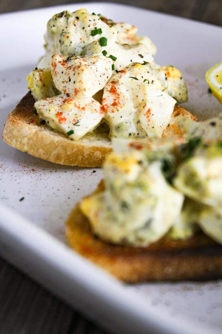 Deviled Egg Toast - Tao of Spice