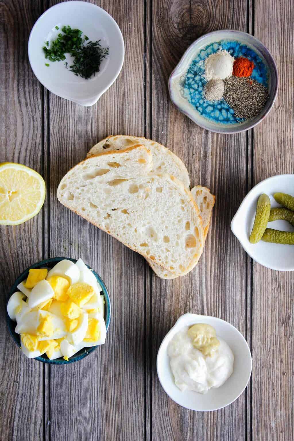 Deviled Egg Toast - Tao of Spice