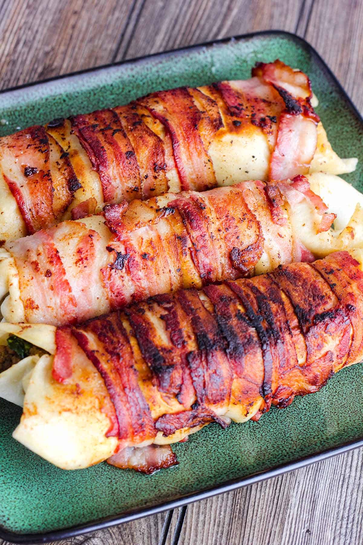 Bacon-Wrapped Cheeseburger Burritos - Tao of Spice
