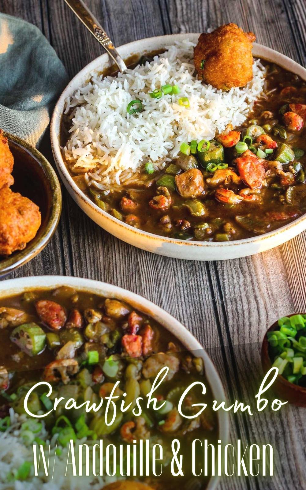 Gumbo with Crawfish, Andouille, and Chicken - Tao of Spice