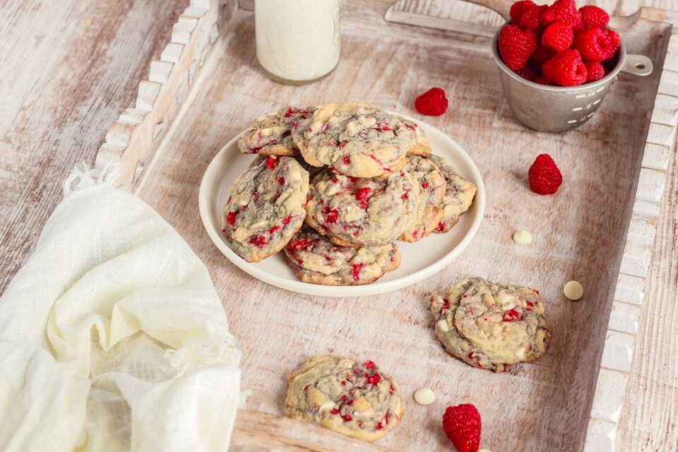 White Chocolate Raspberry Cookies - Tao of Spice