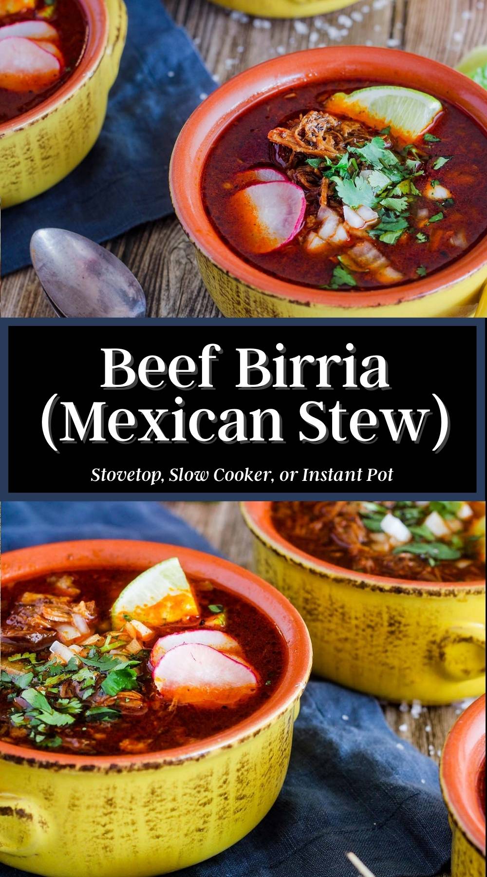 Beef Birria (Mexican Stew) - Stovetop, slow cooker, or Instant Pot ...