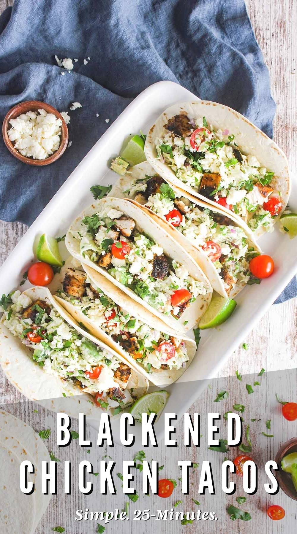 Blackened Chicken Tacos - Tao of Spice