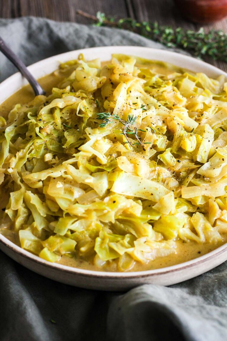 Mustard Braised Cabbage - Tao of Spice