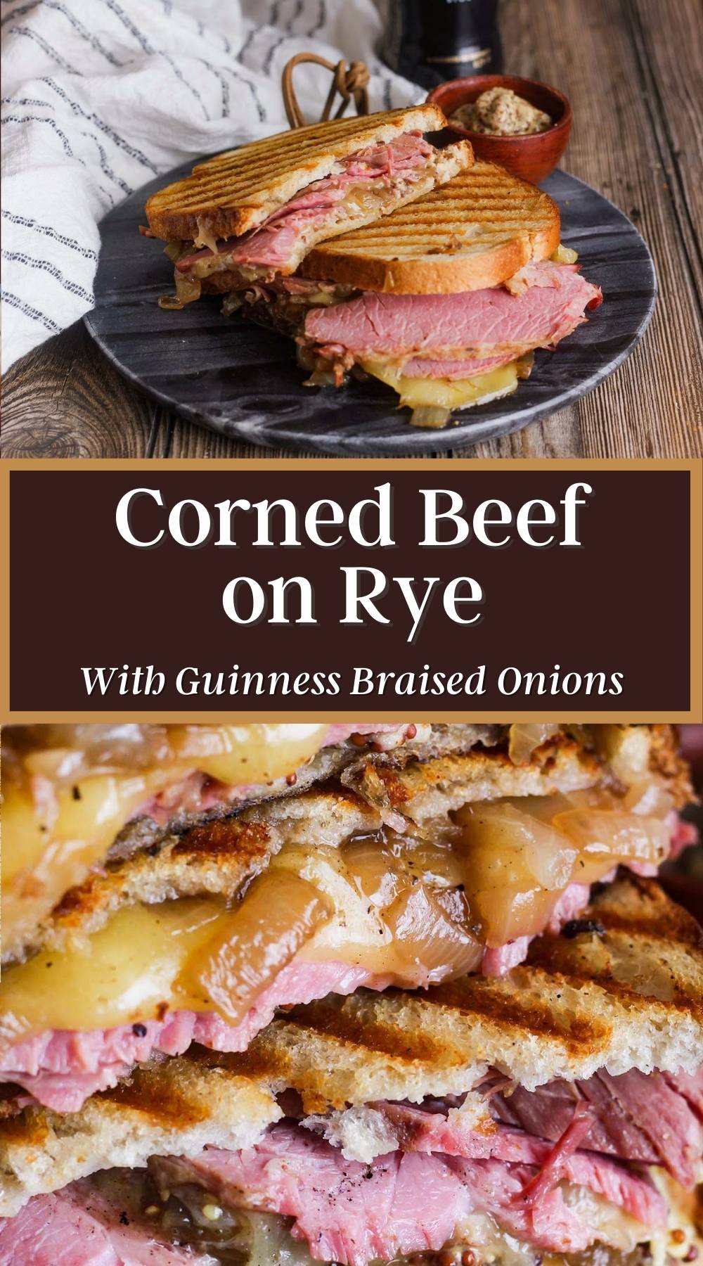 Corned Beef on Rye with Guinness Braised Onions - Tao of Spice