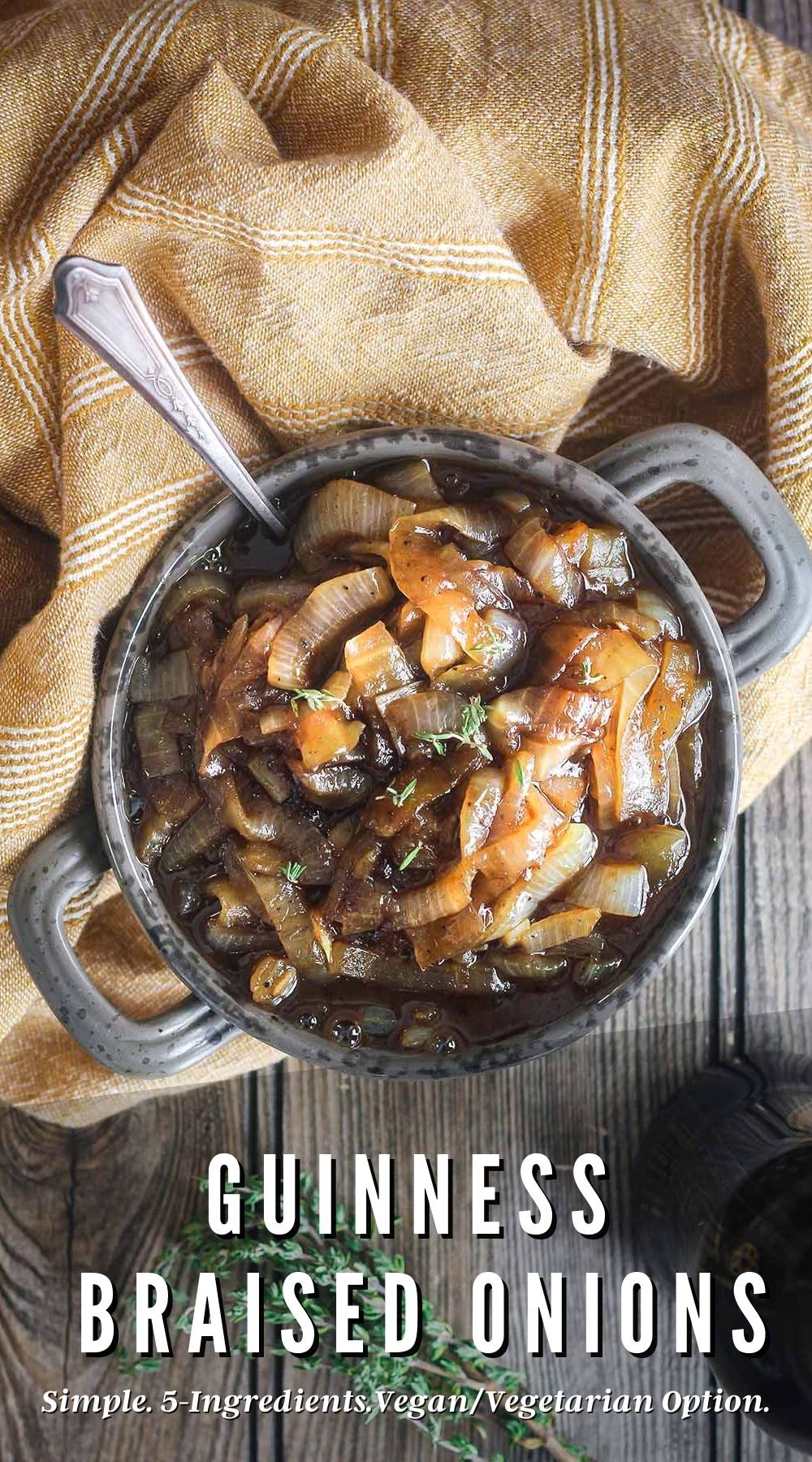 Guinness Braised Onions - Tao of Spice