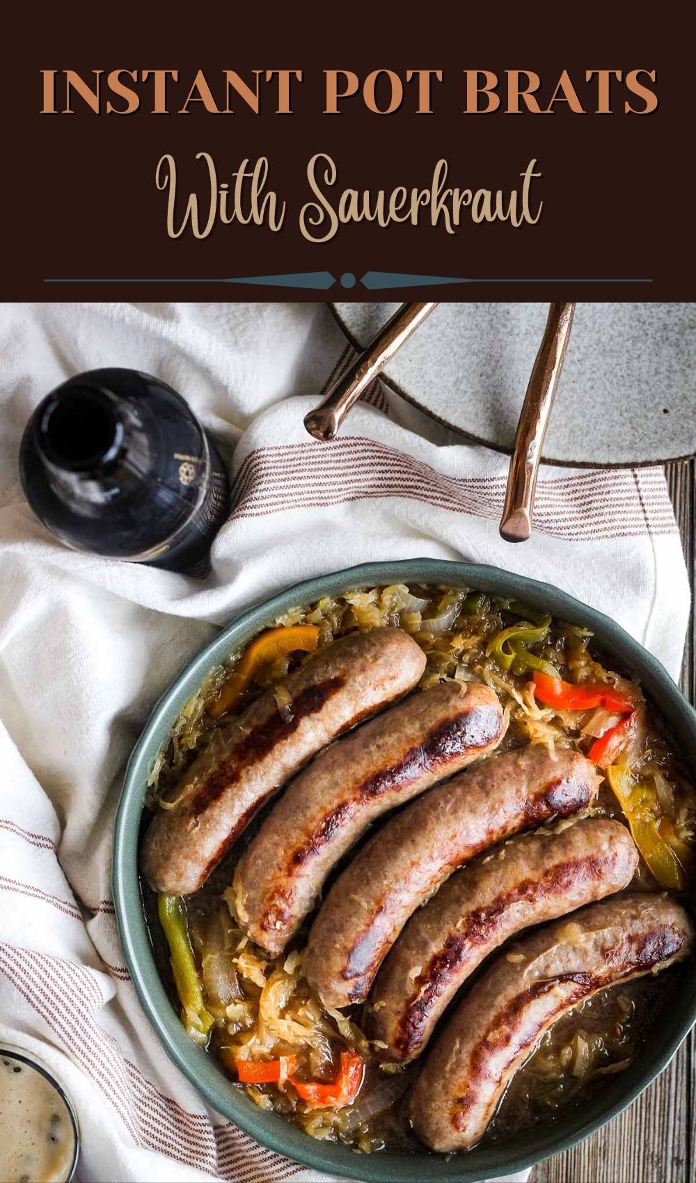 Instant Pot Brats with Sauerkraut - Tao of Spice