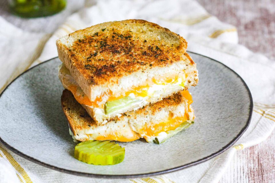 Pickle Grilled Cheese Sandwich - Tao of Spice