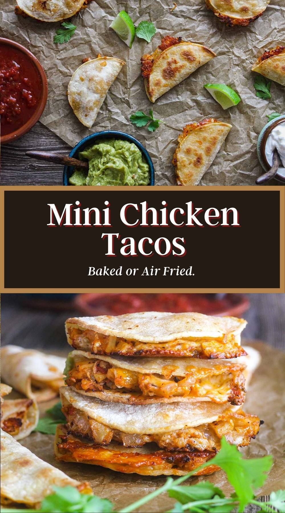 Mini Chicken Tacos (Air Fryer or Oven) - Tao of Spice
