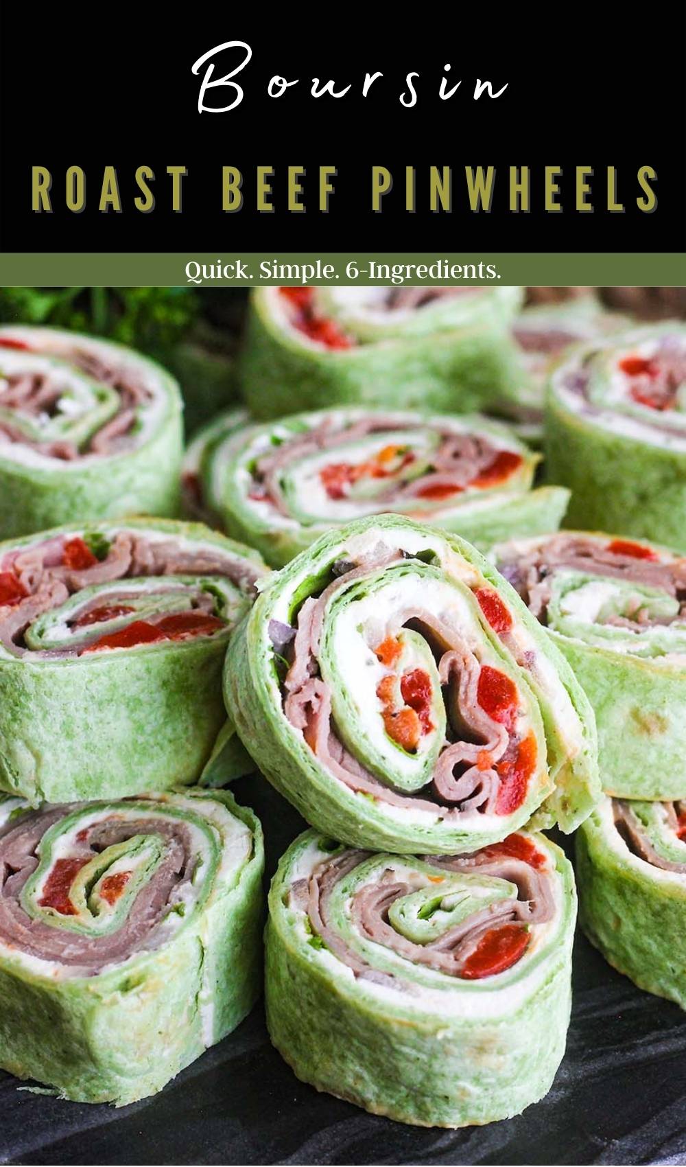 Boursin Roast Beef Pinwheels - Tao of Spice