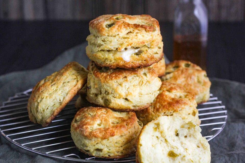 Green Chile Biscuits - Tao of Spice