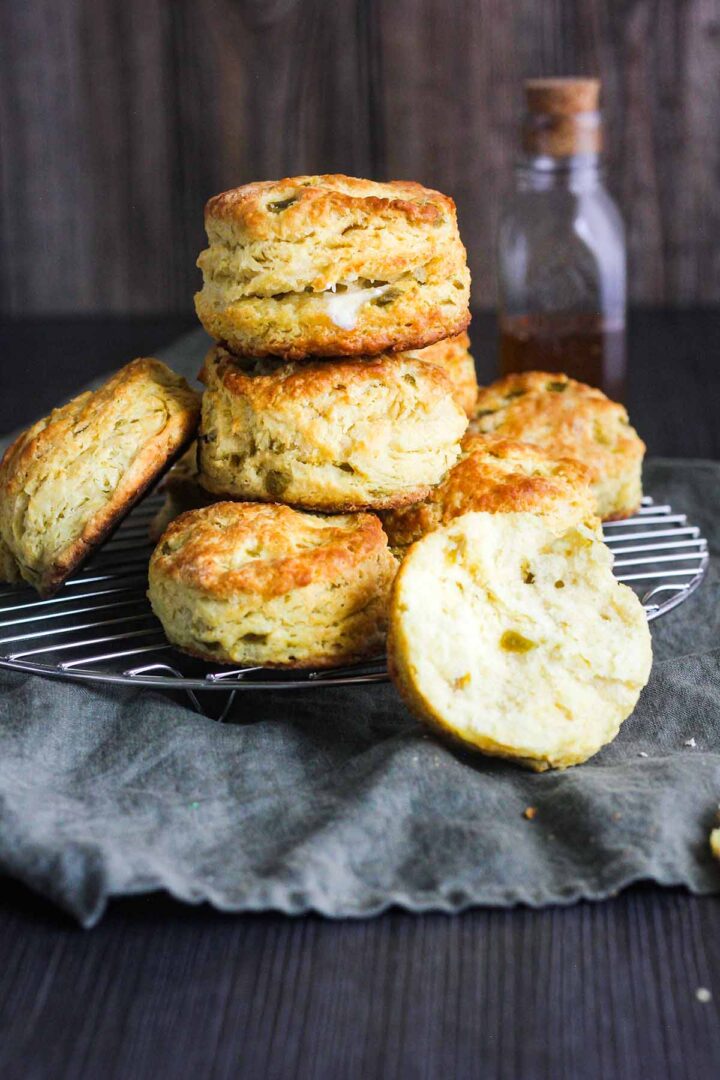 Green Chile Biscuits - Tao of Spice