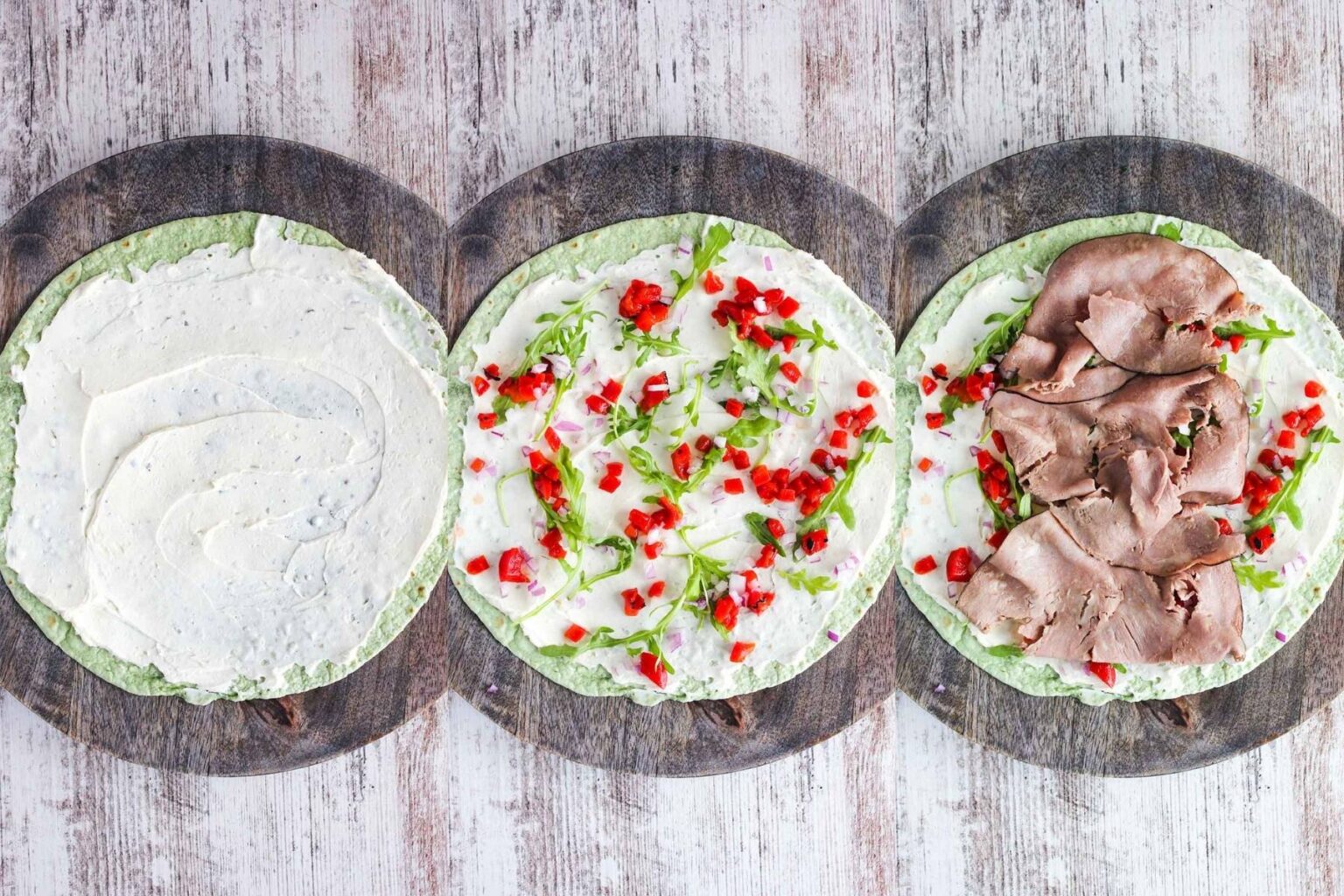 Boursin Roast Beef Pinwheels - Tao of Spice