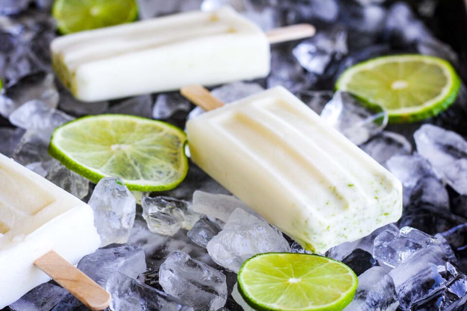 Creamy Lime Popsicles - Tao of Spice