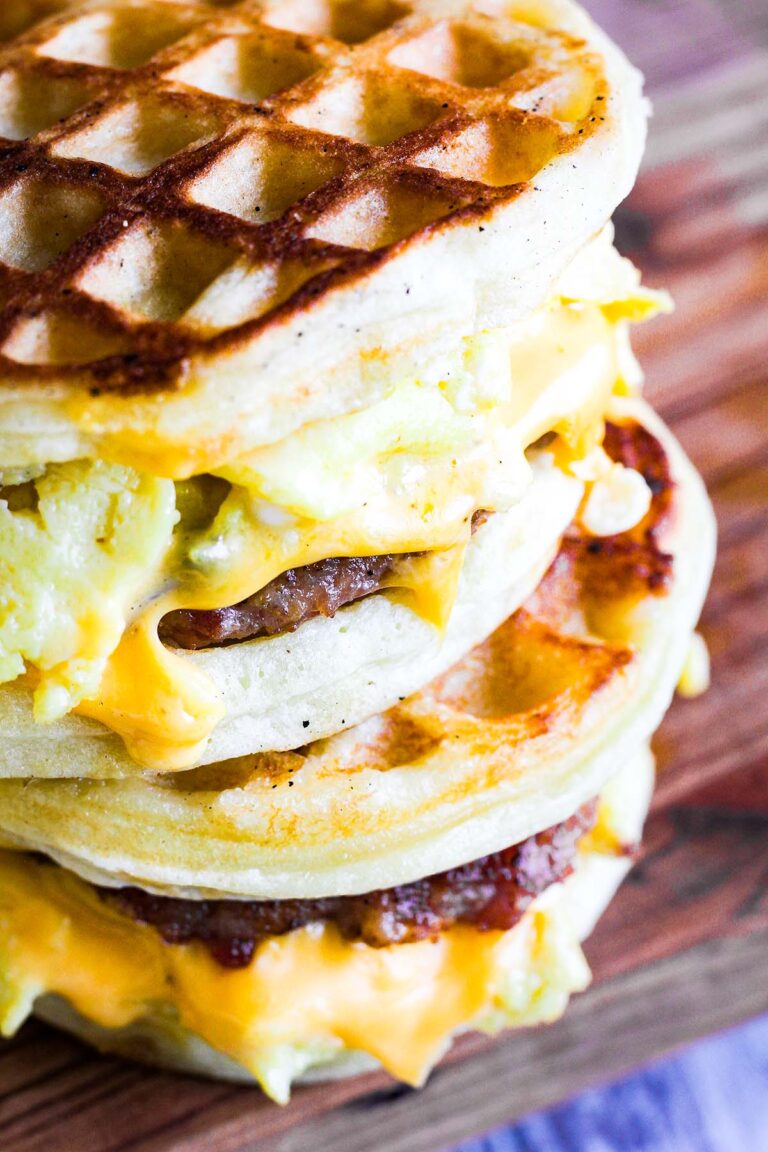 Breakfast Waffle Sandwich - Tao of Spice